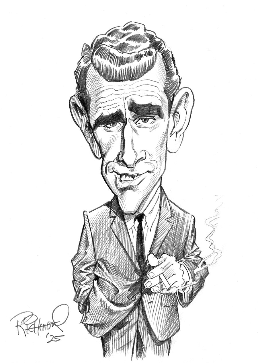 Sketch o’the Week: Rod Serling! – Tom Richmond's Studio Store